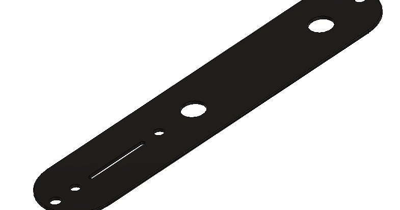 Parametric Telecaster Style Control Plate by Chris Erno | Download free ...