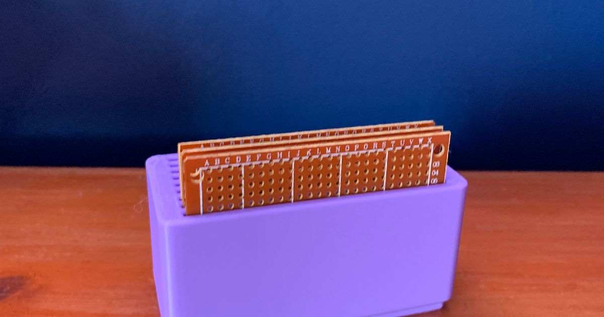 Gridfinity Prototype Board Holder by ModMonster | Download free STL model | Printables.com