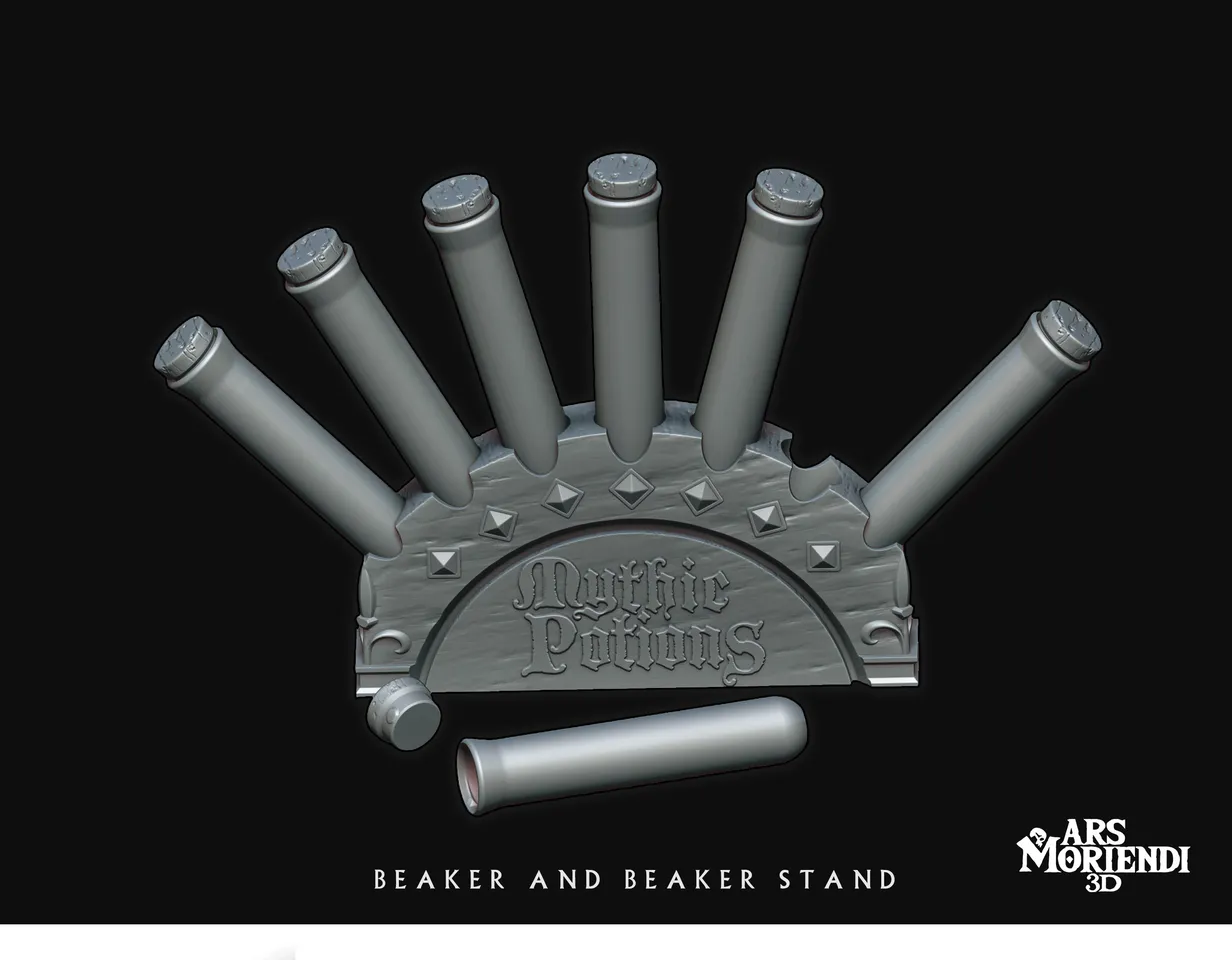 Beaker Stand - Mythic Potions by Ars Moriendi 3D | Download free STL ...