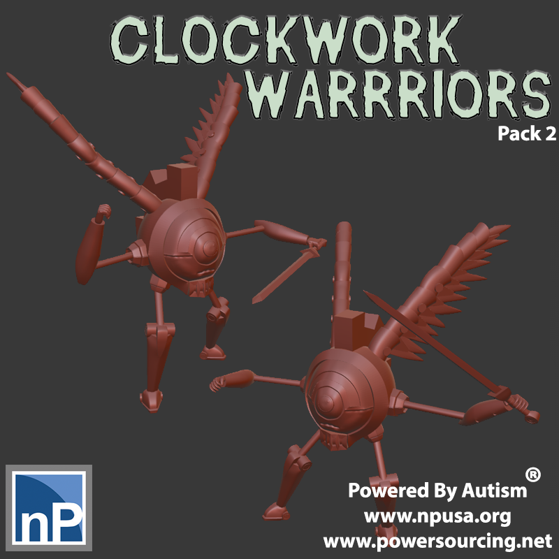 Modrons / Clockwork Warriors - Group 2 by np-dev | Download free STL ...