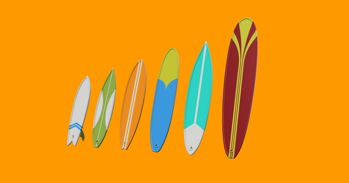The FingerSurfBoard Collection by ginoadriano | Download free STL model ...