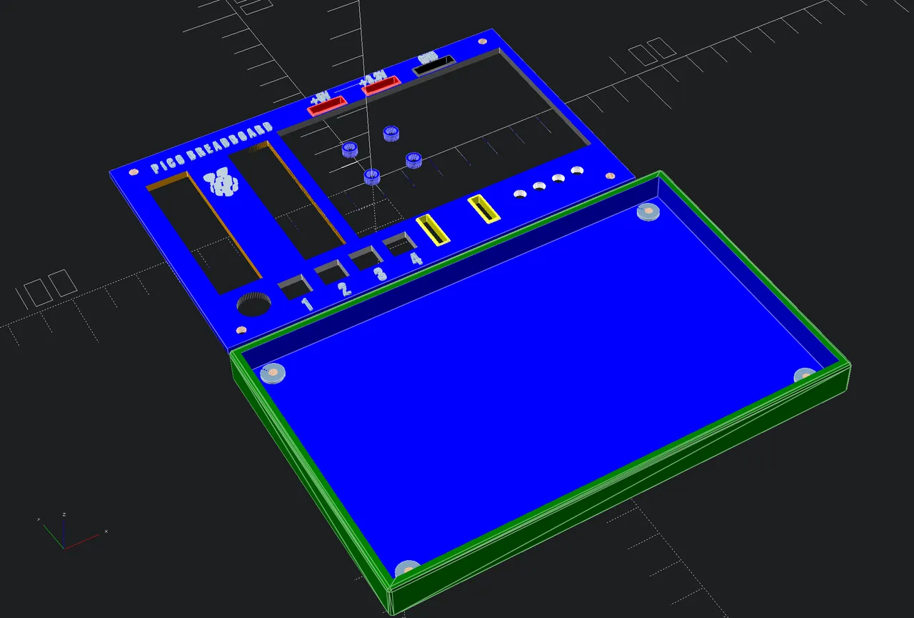 Pico Breadboard Enclosure by Cyclone-6 | Download free STL model ...