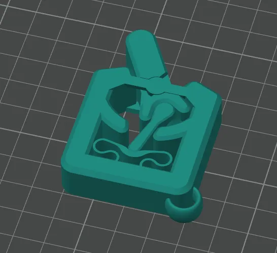 Wobble Toggle Fidget Switch Keychain by Viking3DK | Download free STL ...