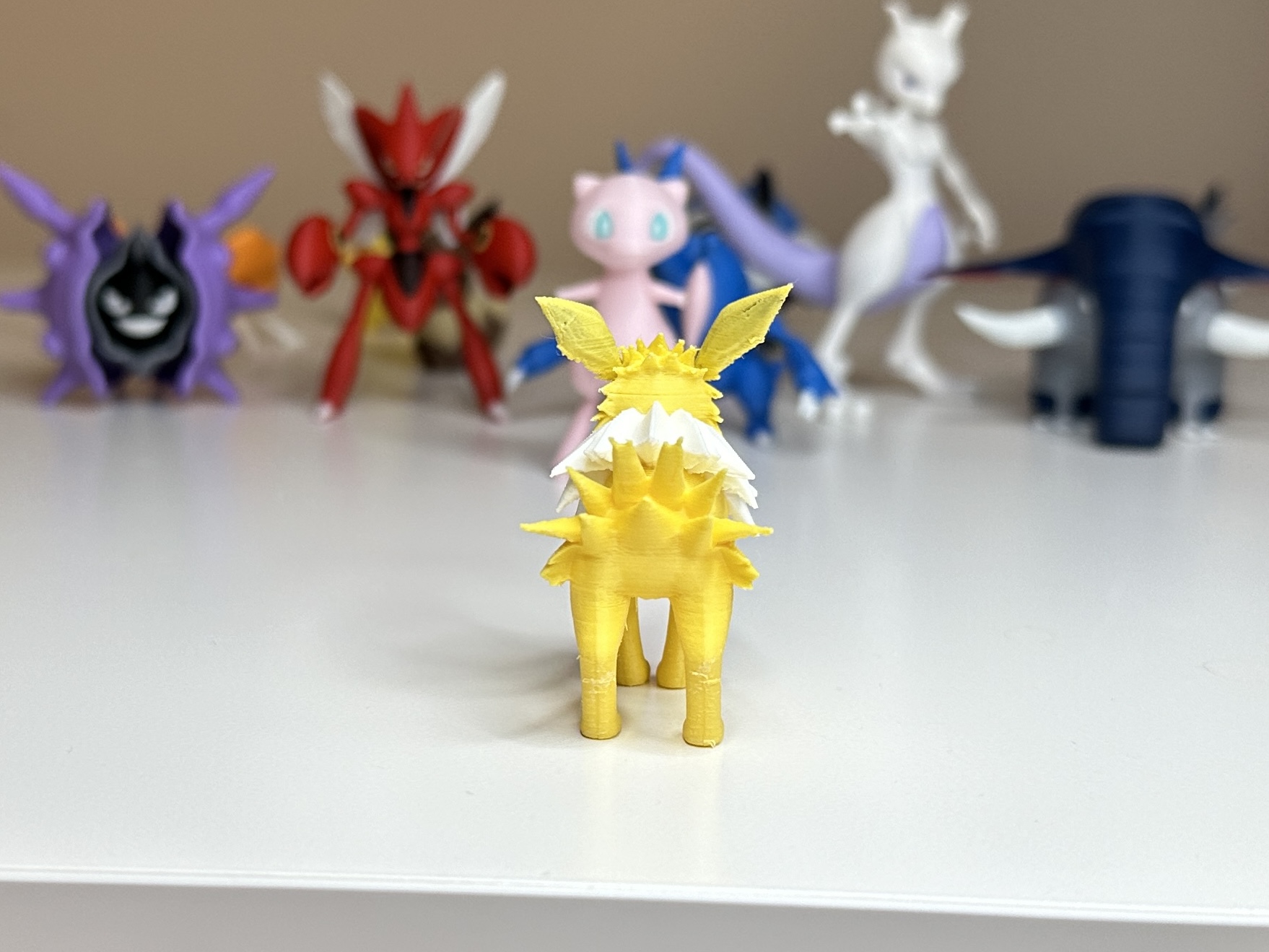 Jolteon Pokemon 3 Color 46mm tall by LC.Figure | Download free STL ...