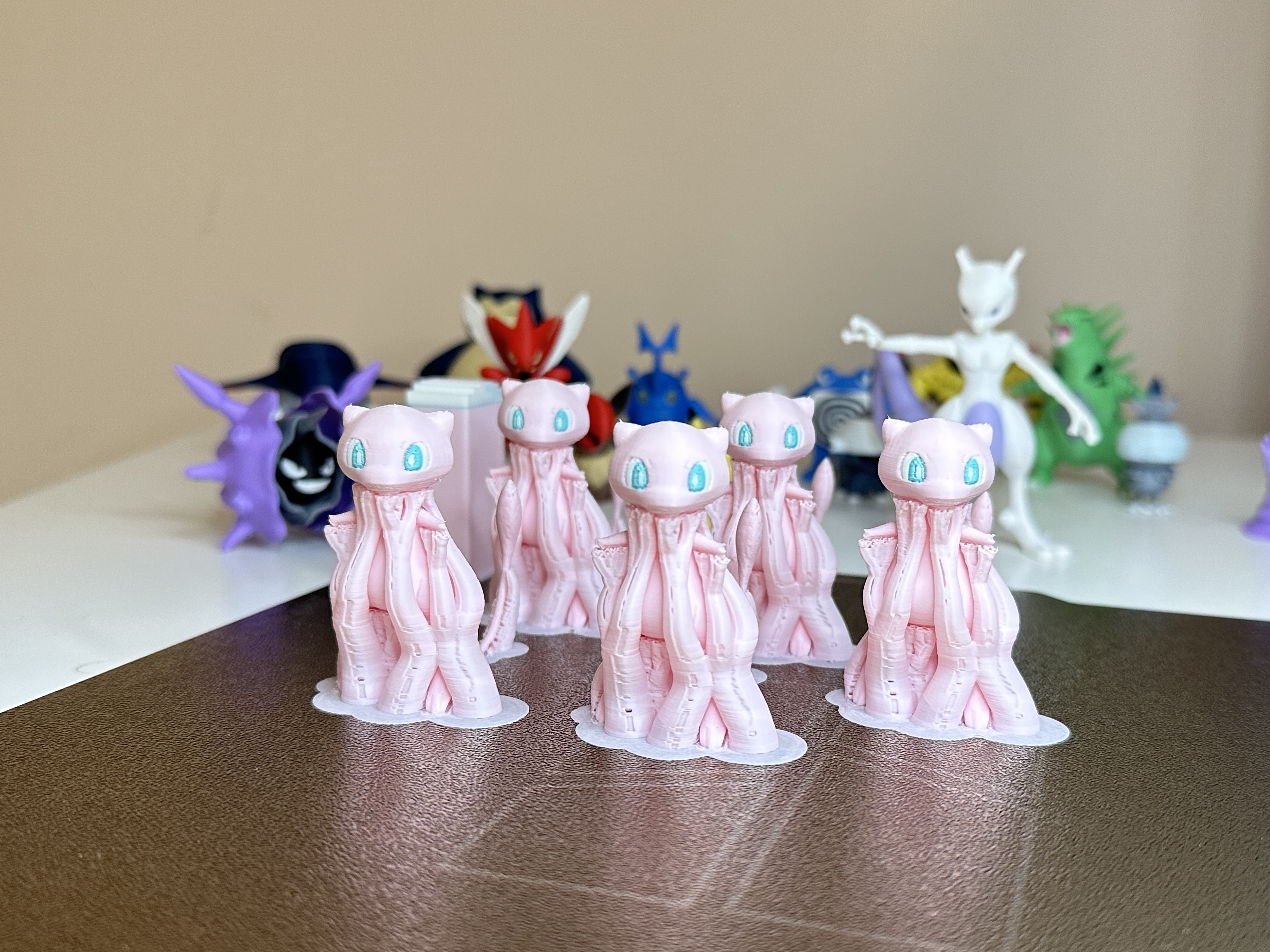 Mew Pokemon 3 Colors 51mm tall Freestanding by LC.Figure | Download ...
