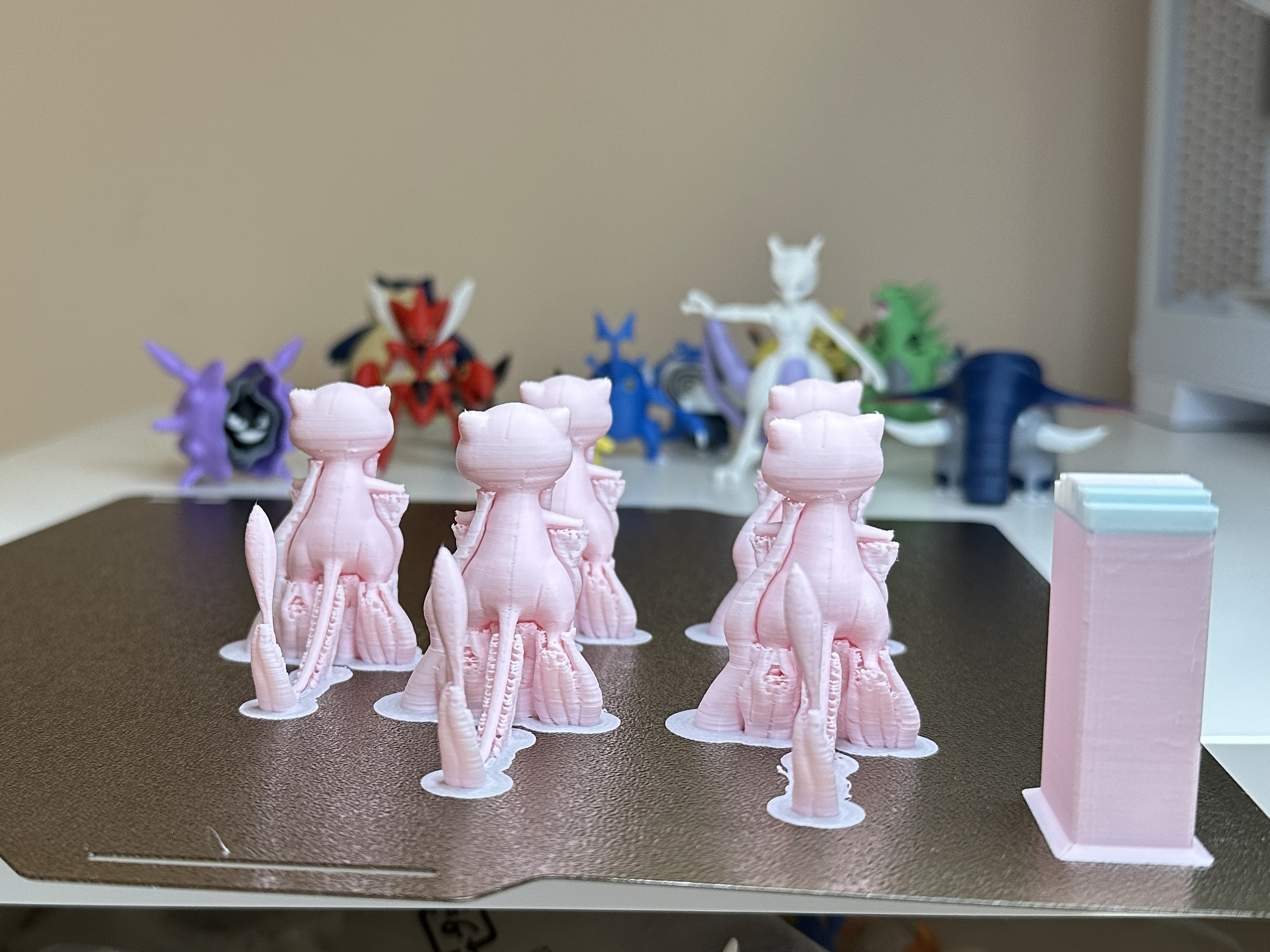 Mew Pokemon 3 Colors 51mm tall Freestanding by LC.Figure | Download ...