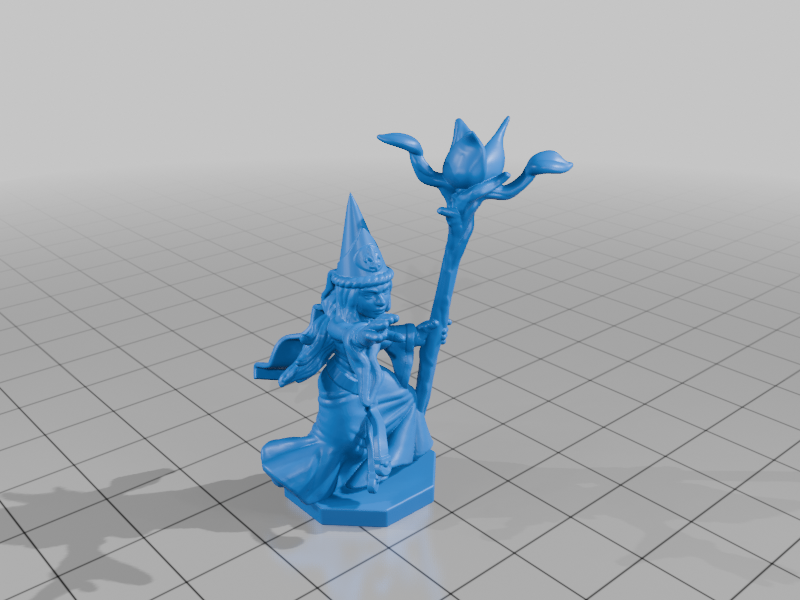 Tiny Damsel with Staff by Sergi D | Download free STL model ...