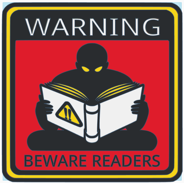 Funny warning signs for library (three colours) by Nina Máčová ...