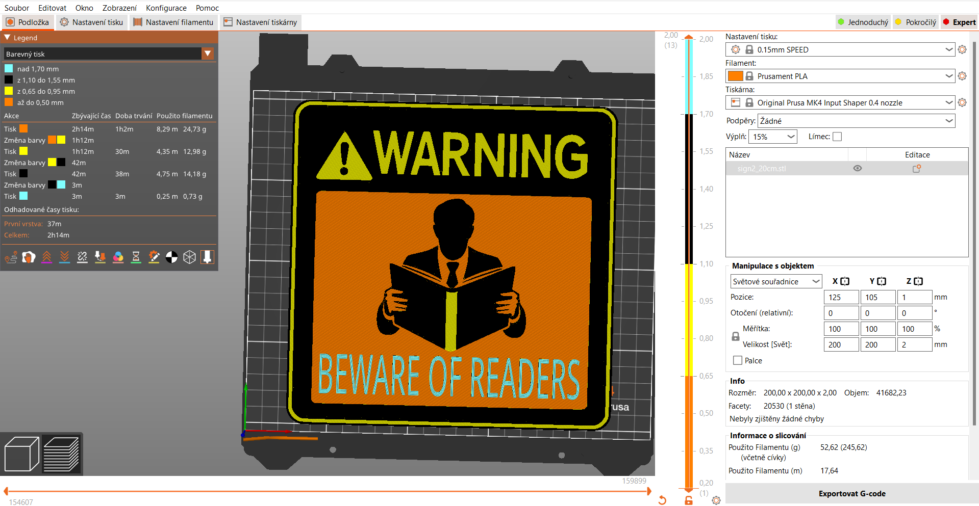 Funny warning signs for library (three colours) by Nina Máčová ...