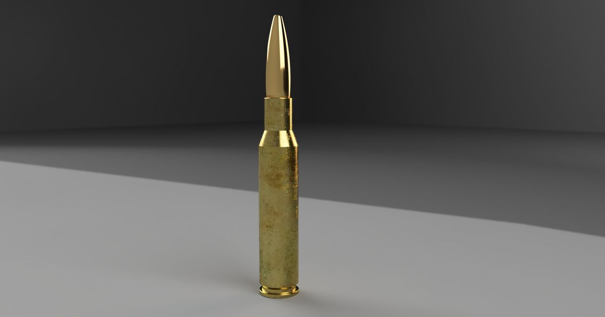Dimensionally Accurate .50 Caliber by Sherlock_Ohms | Download free STL ...