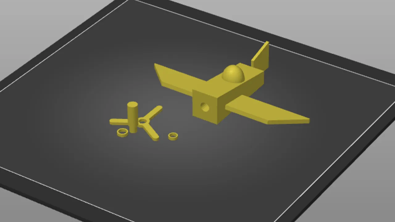 Avion Simple pour enfant by Xen0z3Dprinter | Download free STL model ...