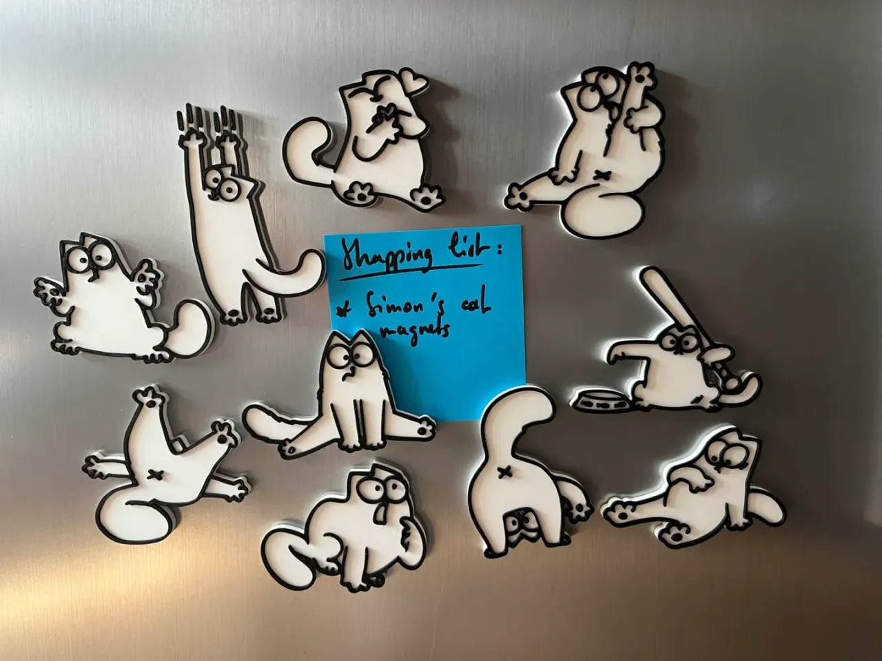 Simon's Cat Fridge Magnets V2 by Aztairya | Download free STL model ...
