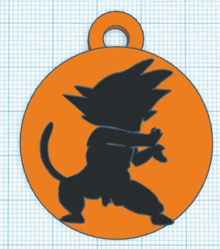Goku keychain by Fernando Ureña Herrero | Download free STL model ...