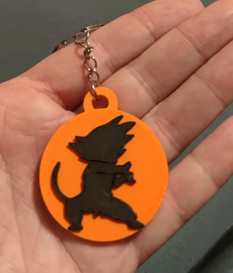 Goku keychain by Fernando Ureña Herrero | Download free STL model ...