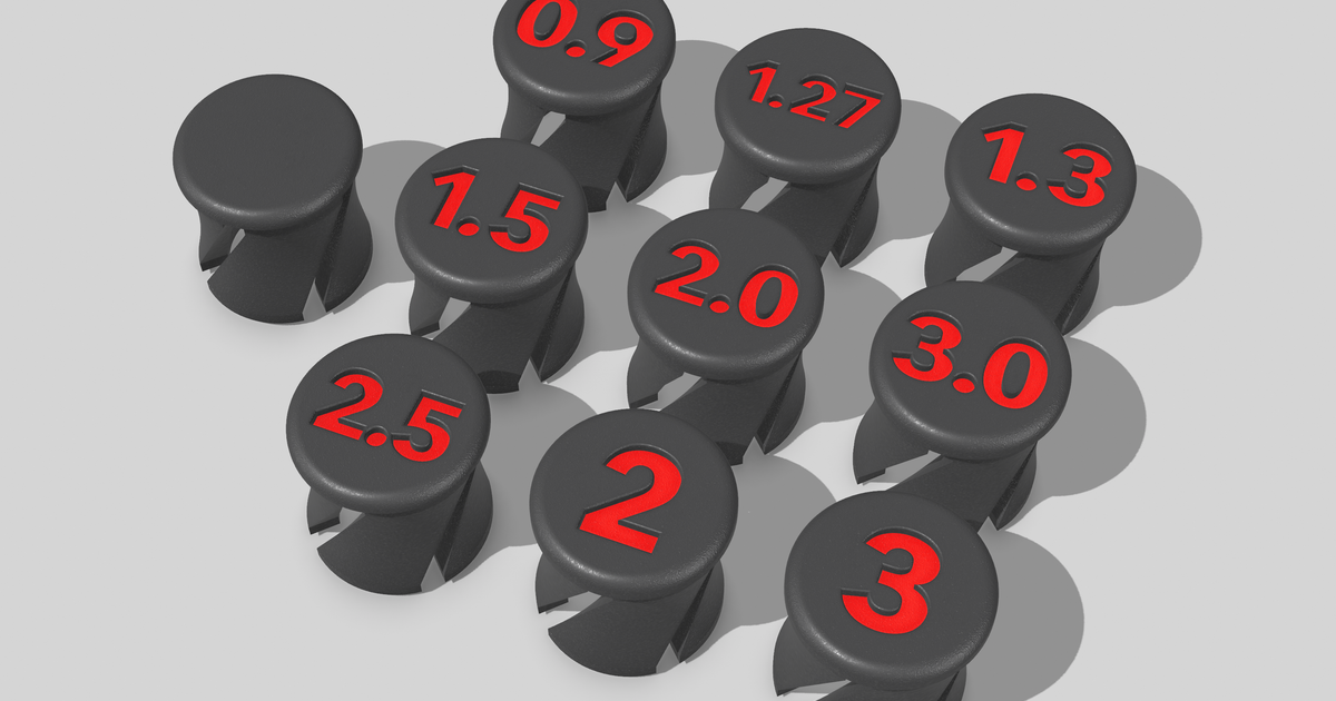 Hex Screwdriver Endcaps by Iconic FAB | Download free STL model ...