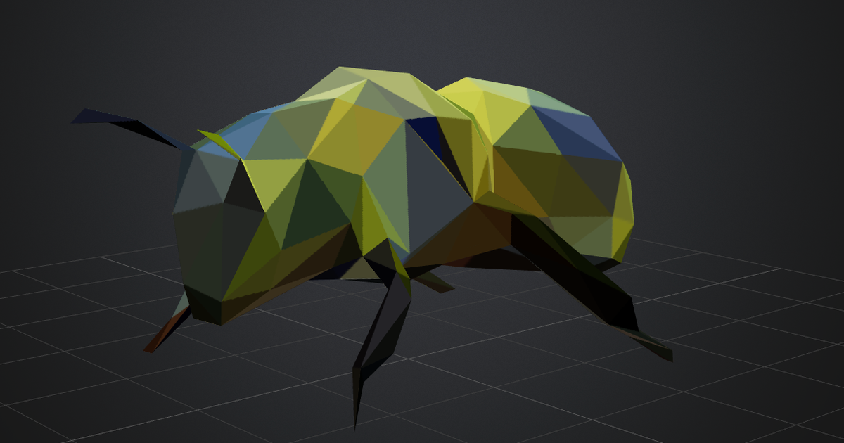 Low Poly Bee by Liam West | Download free STL model | Printables.com