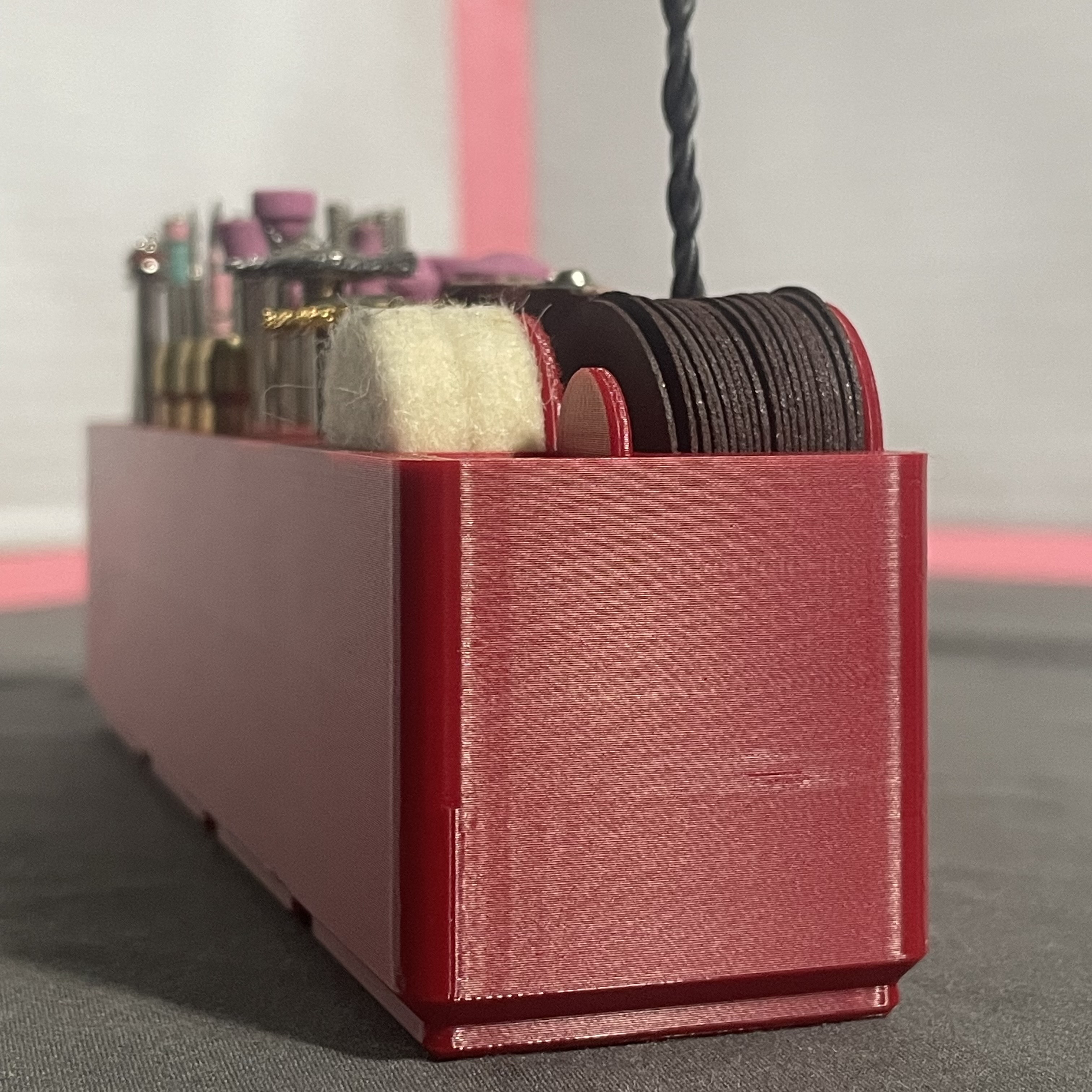 Gridfinity bit display that fits -Harbor Freight's 10$ "Warrior" rotary ...