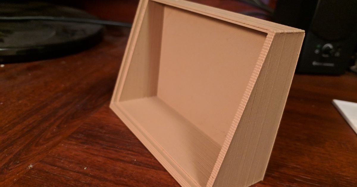 Lithophane Frame Box - Customizable by Robotsgoboop | Download free STL ...