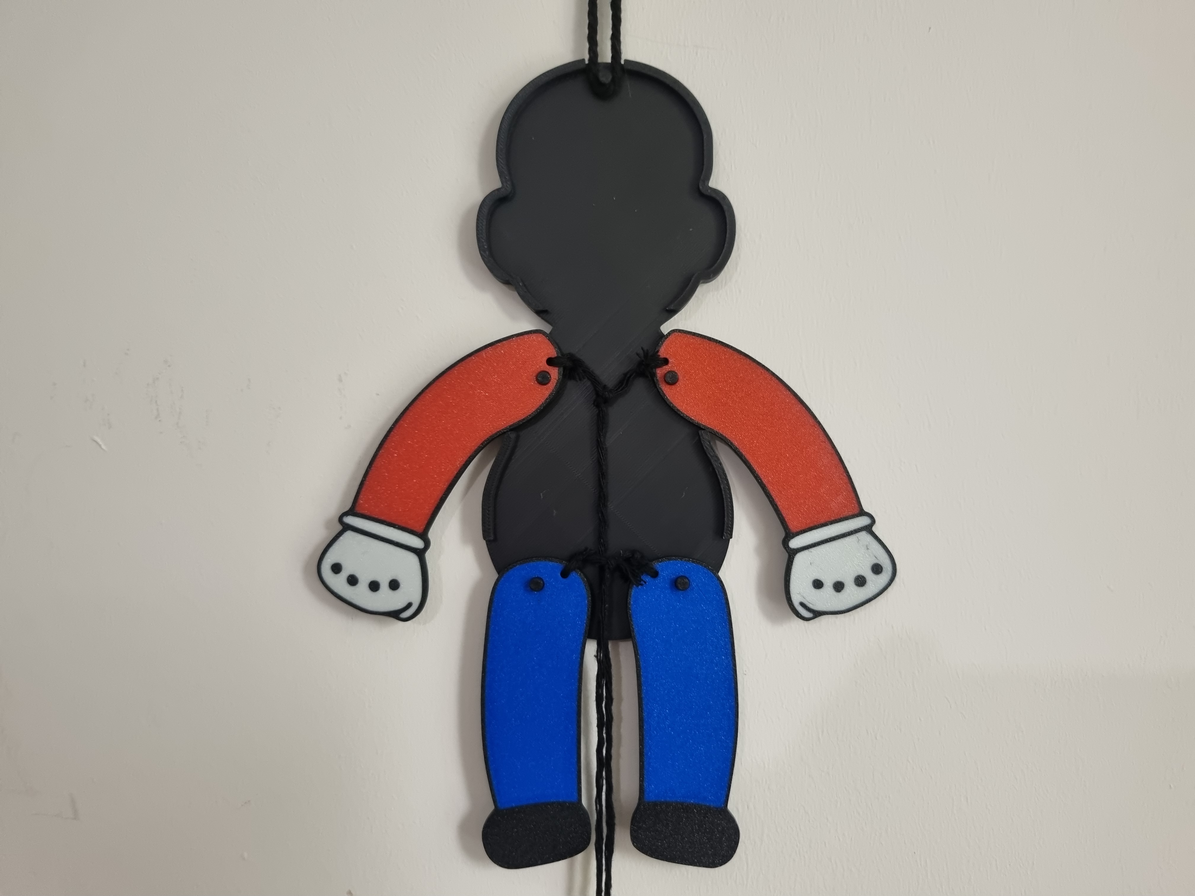 Mario Dancing Pull String by Bendiegs | Download free STL model ...