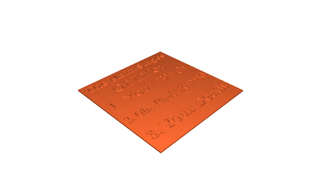 Stages of Life Sign by Phantom Printer | Download free STL model ...