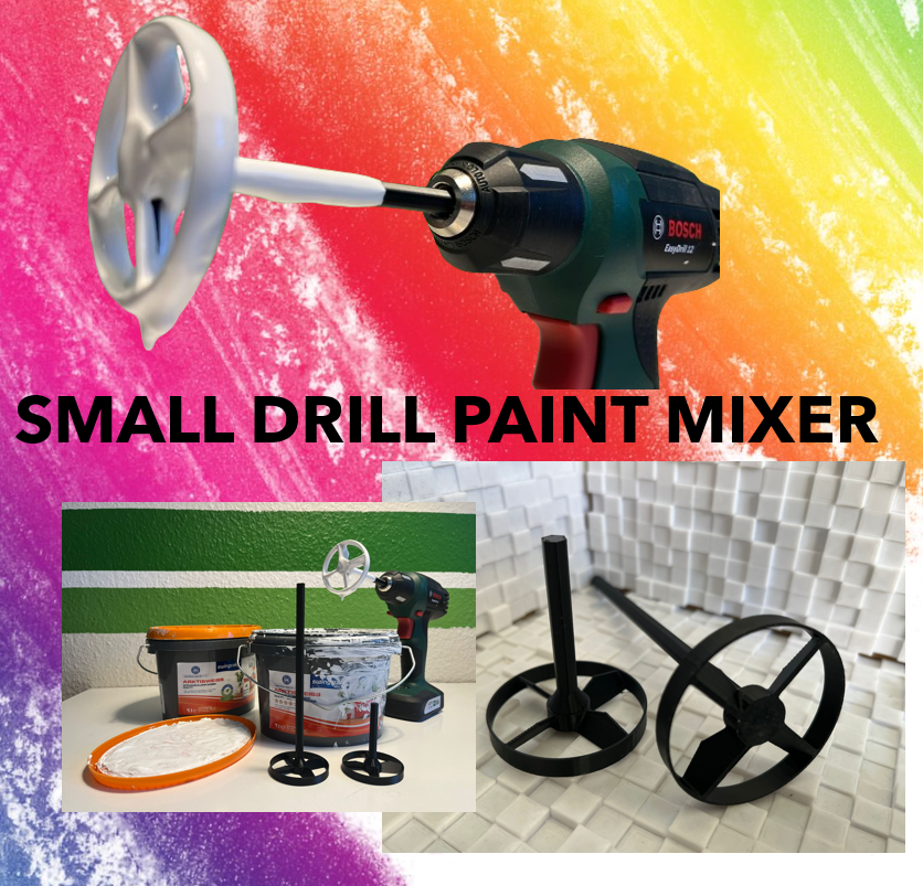 Small drill paint mixer by plc_one | Download free STL model ...
