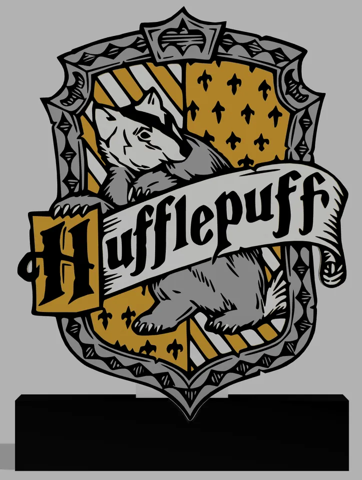 Hufflepuff stand by Xela3DPrinting | Download free STL model ...