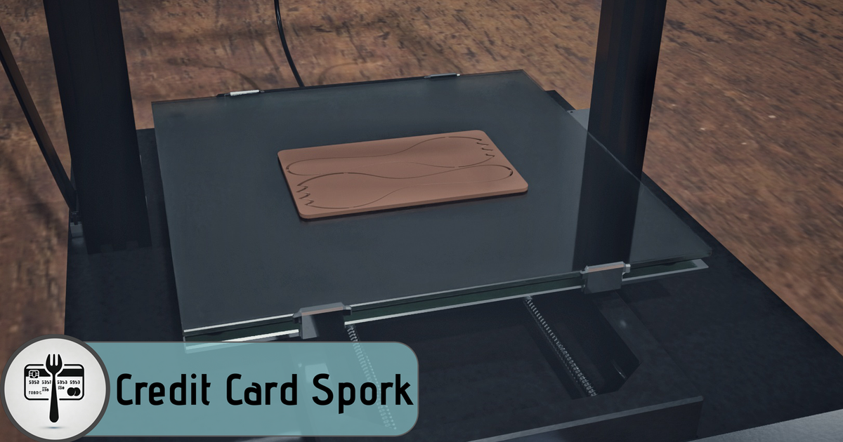 Credit Card Spork by ej.garner118 | Download free STL model ...
