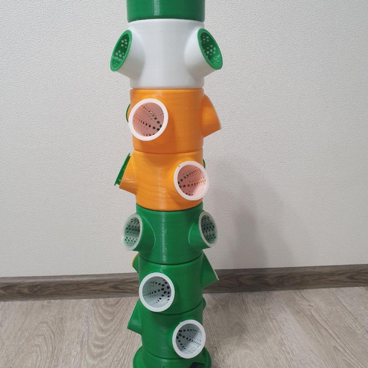 Modular Vertical Hydroponic Farm Tower by Dotz | Download free STL ...