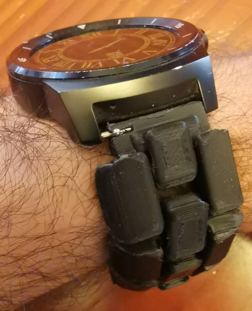 Articulated watch strap v3 by richmitch | Download free STL model ...