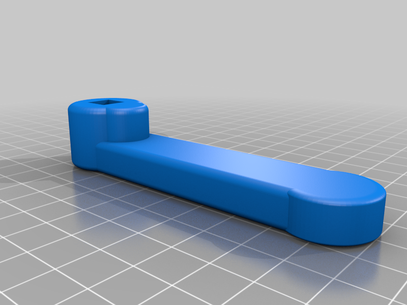 camper waste water handle 8mm square by Robol | Download free STL model ...