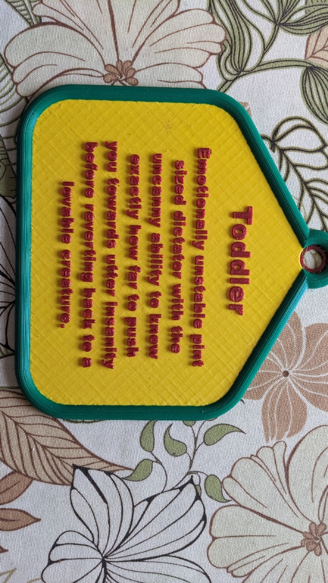 Toddler sign by Henry | Download free STL model | Printables.com