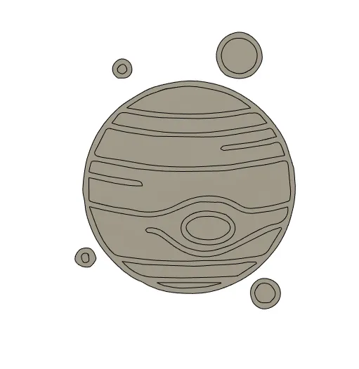 Flat Planets by Selven | Download free STL model | Printables.com