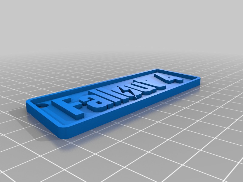 Fallout 4 keychain by tmorris9 | Download free STL model | Printables.com