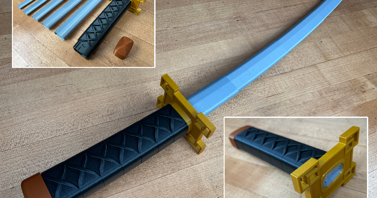 Muichiro's Collapsing Katana by 3D Printing World | Printables Store