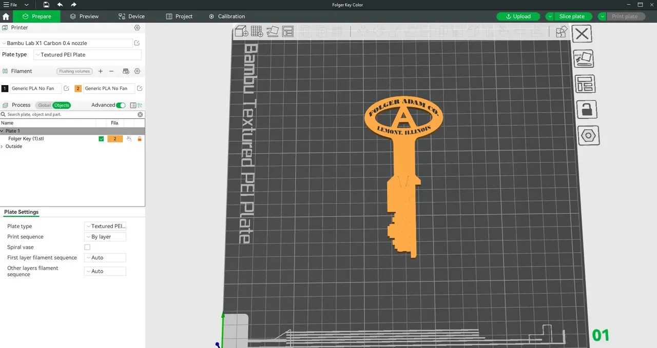 Folger Adam Prison Jail Key Replica by PrinterMcgee | Download free STL ...
