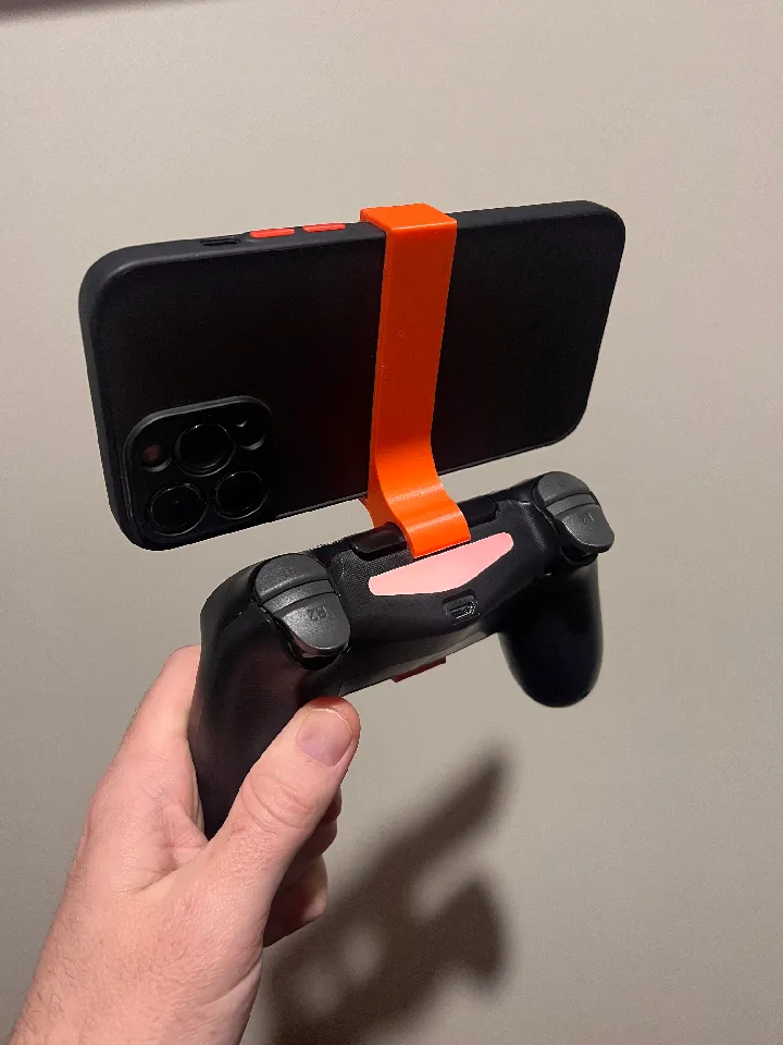 PS4 controller iPhone 13 Pro Max holder/mount by Thegeniusmoose | Download free STL model ...