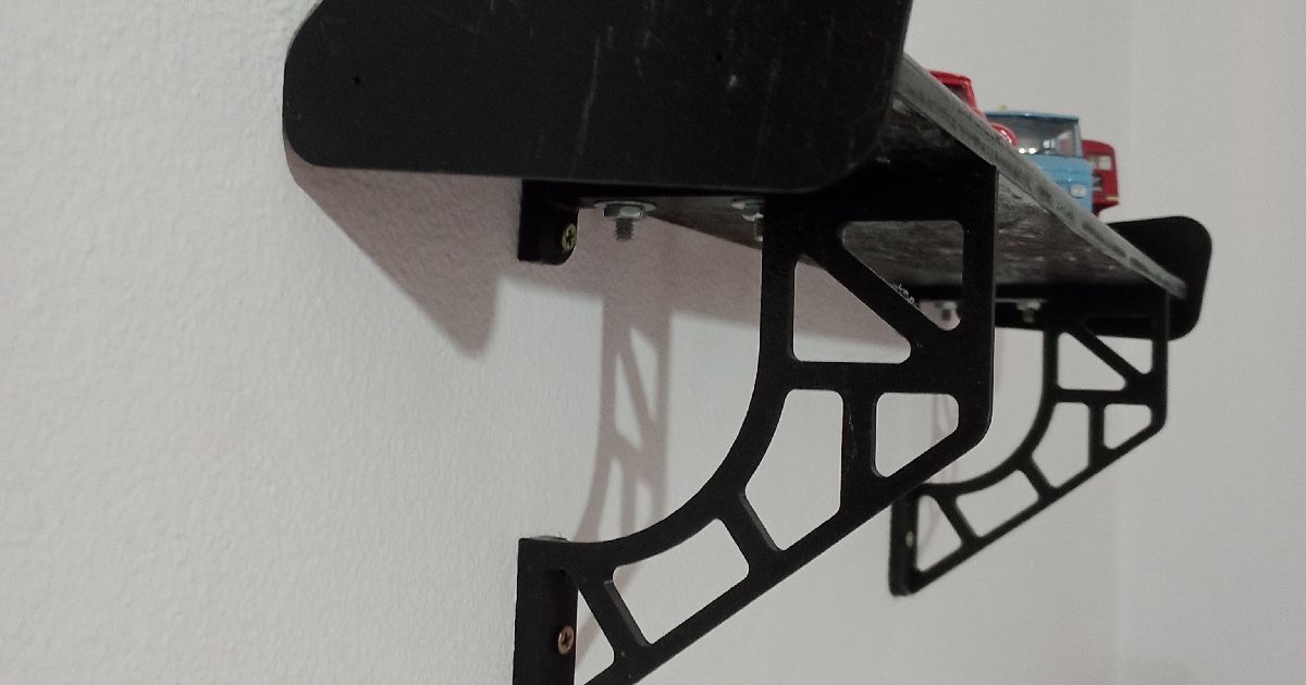 Car wing/spoiler shelf (Repisa estilo aleron racing) by Sebastian ...