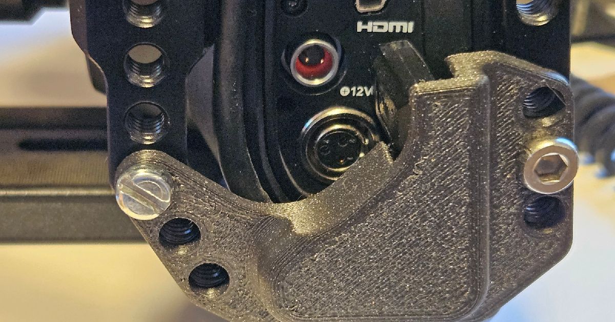 USB Protector for BMPCC 4K with SmallRig Cage V2 by TeknikFrik ...