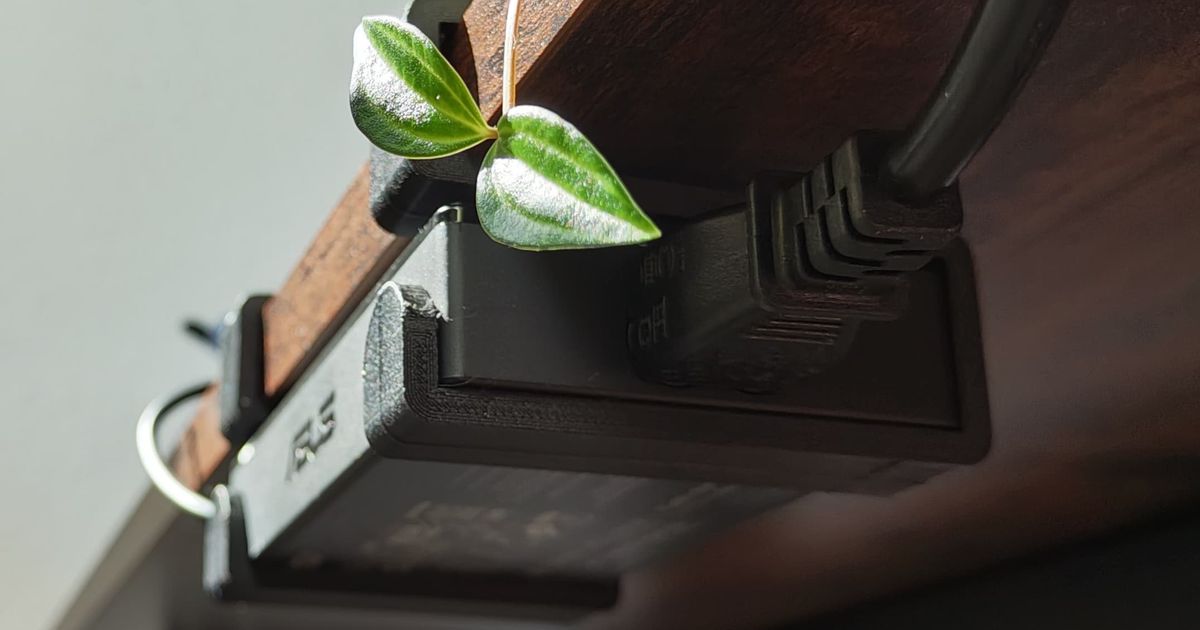 Under-Desk Mount / Bracket for Power Adapter by Moondancer_V2.0 ...
