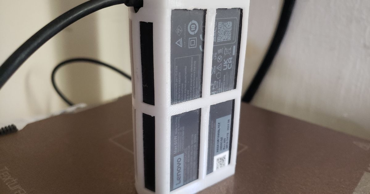 [UPDATED] Lenovo 65W 2023 Charger USB-C Shell by Splarkszter | Download free STL model ...