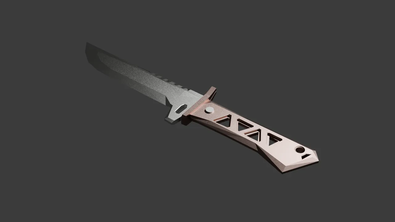 Xenohunter Knife [VALORANT] by SelfieAdam | Download free STL model ...
