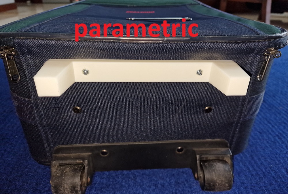 Parametric Suitcase Replacement Feet - Designed in Fusion 360 by ...