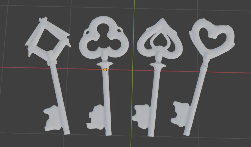 Card Suit Keys by Phoenix | Download free STL model | Printables.com