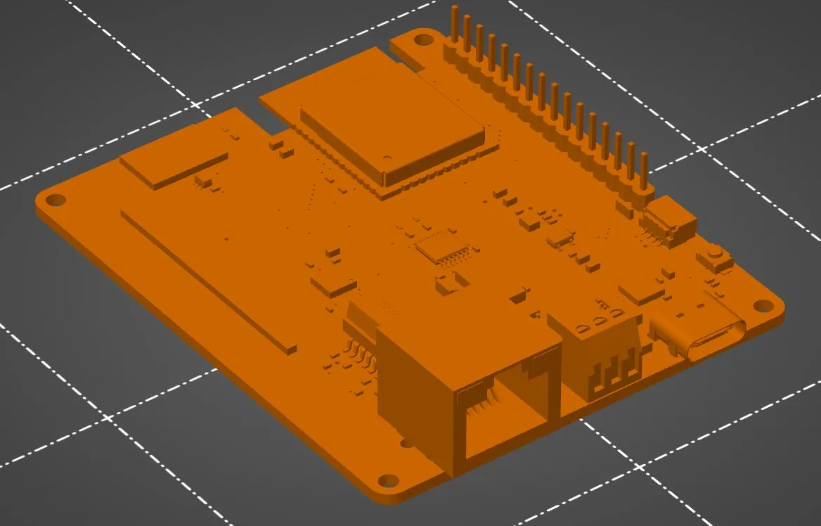 LaskaKit ESPlan ESP32 LAN8720A MAX485 PoE v1.0 by LaskaKit | Download free STL model ...