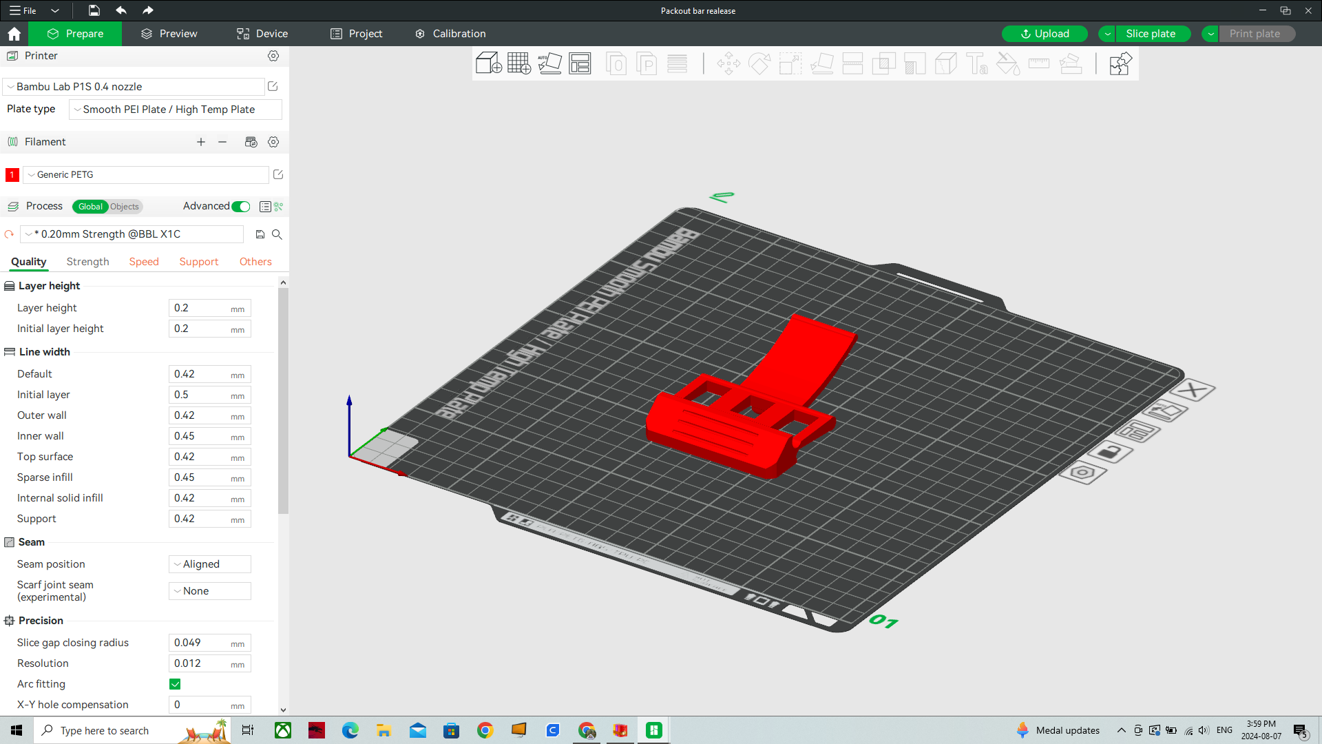 packout drawers (Bar latch) by Chris Beeton | Download free STL model ...
