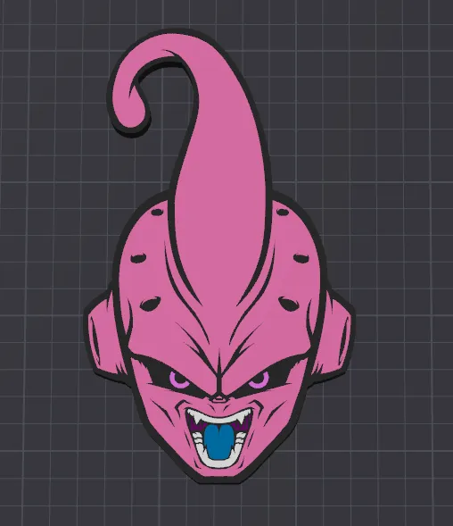 kid buu stencil