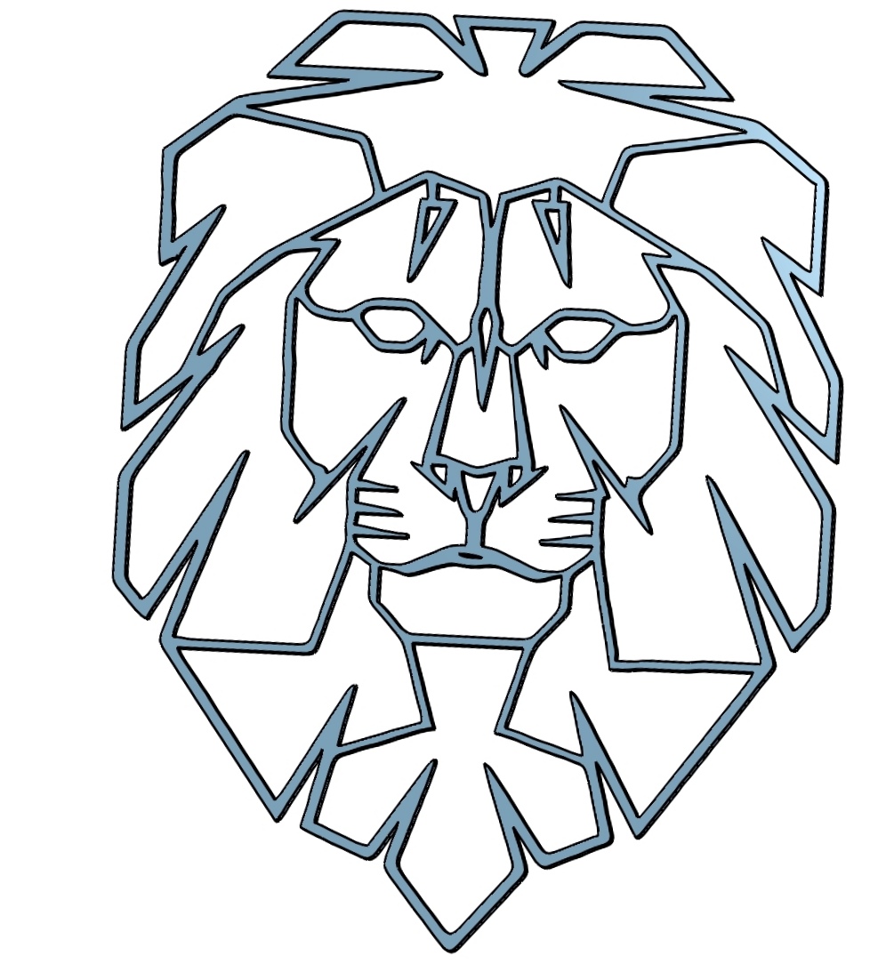 León geométrico by Viajante3d | Download free STL model | Printables.com