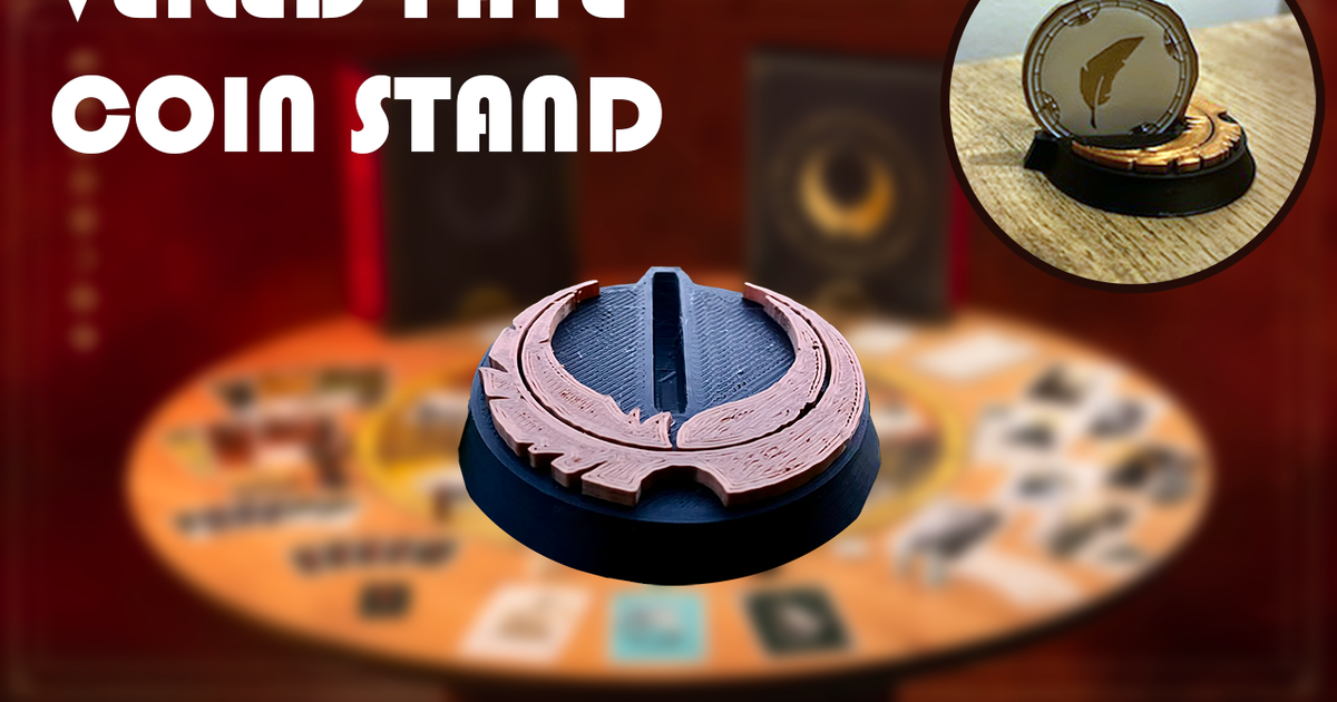 VEILED FATE Coin Stand by Curtis Humphreys | Download free STL model ...