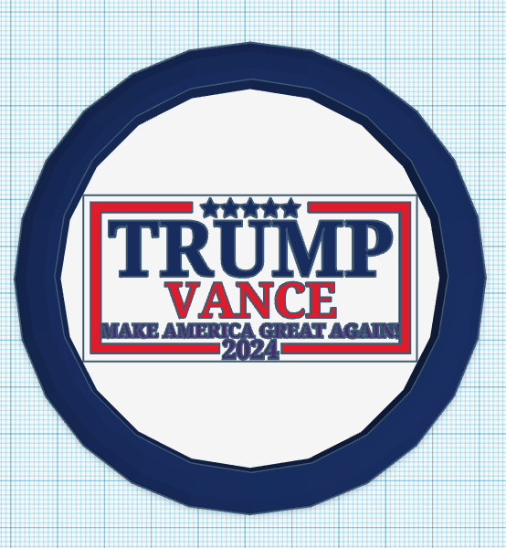 Trump campaign symbol license plate wall art and coaster by Isaac Harms ...