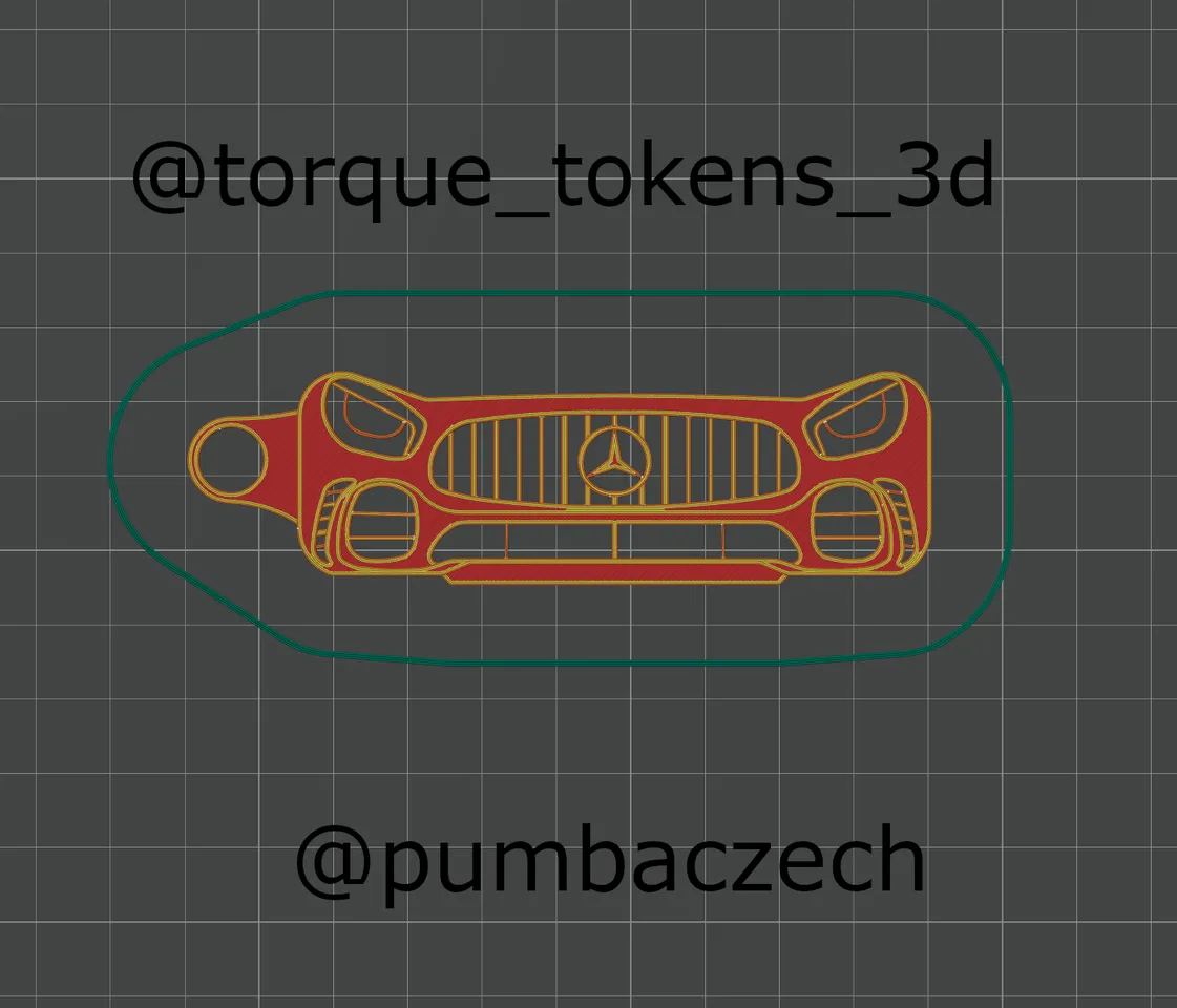 Mercedes Benz AMG GT Keychain by pumba czech | Download free STL model ...